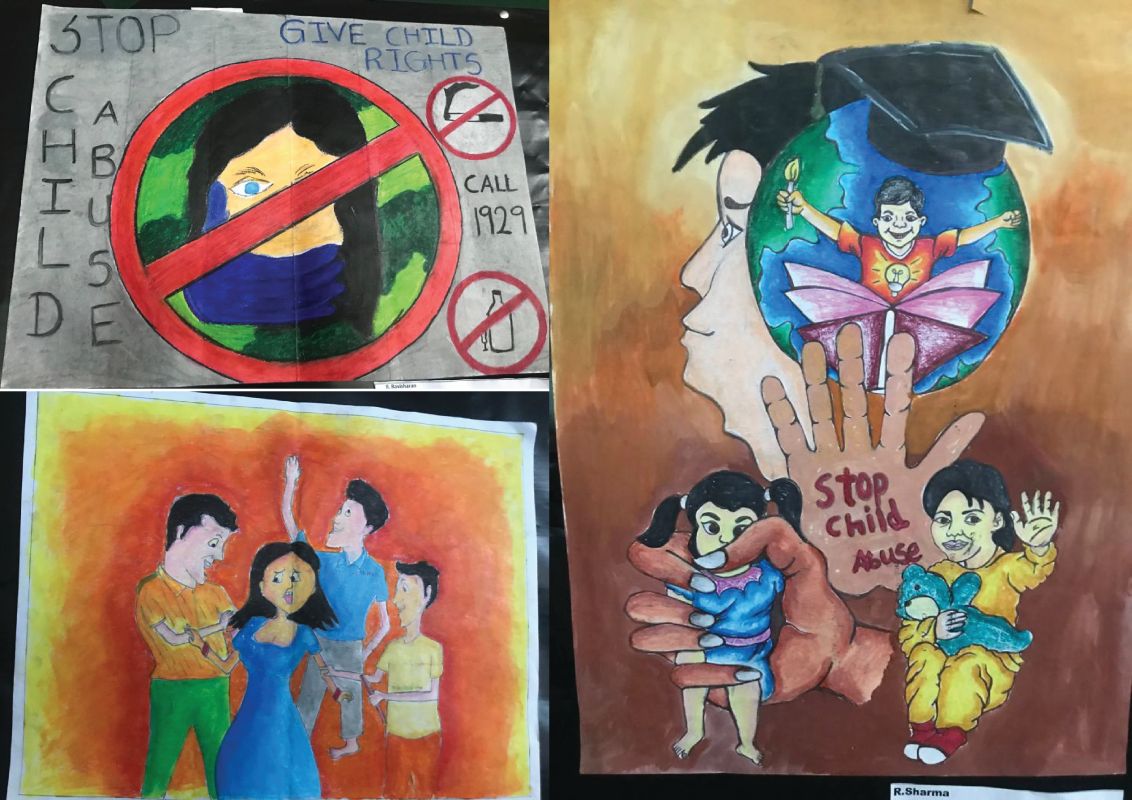 "End Violence against Children" – Art exhibition | T-Field Child Development Federation